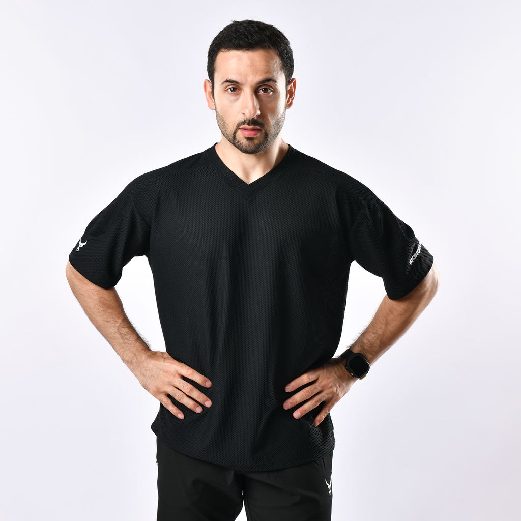 Gold Standard Mesh Oversized Tee – IRONGEAR Fitness